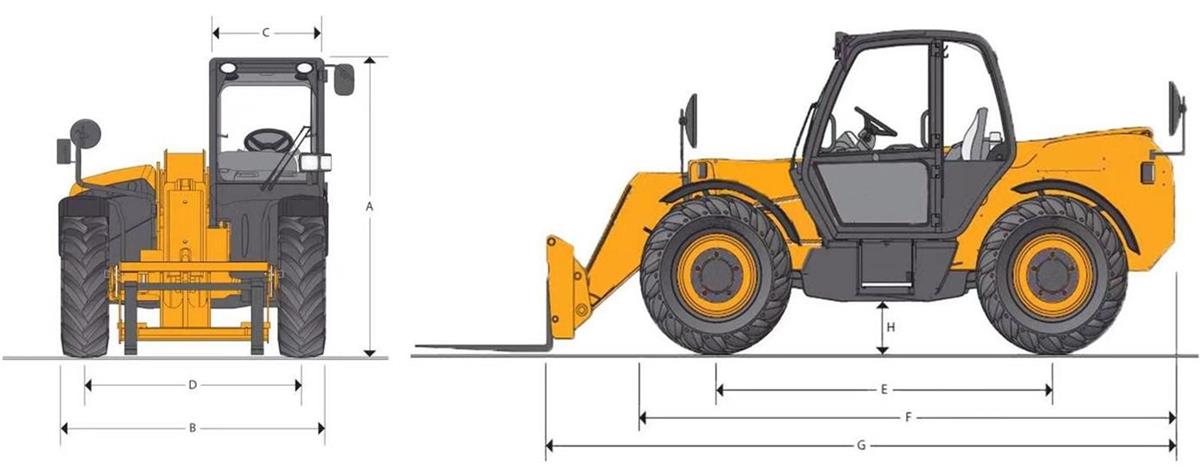 3.5 Ton Telehandler 7M Lifting